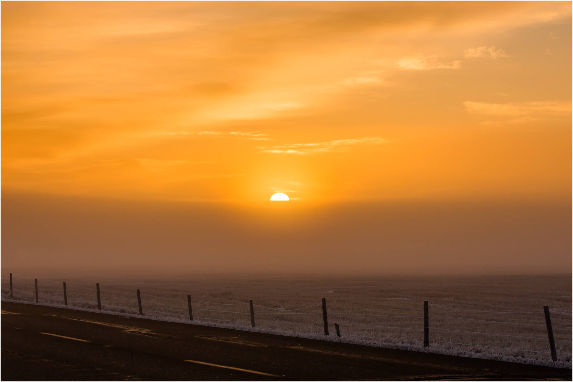 Clearing fog under a rising sun | Christopher Martin Photography