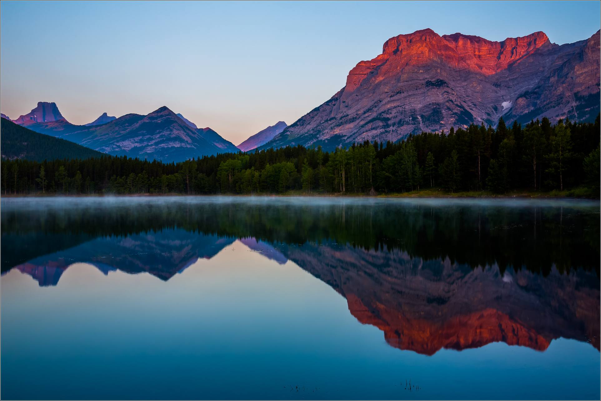 Wedge Pond – mist, reflection and alpenglow | Christopher Martin ...